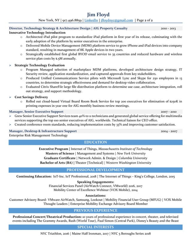 Resume - Jim Floyd | PDF