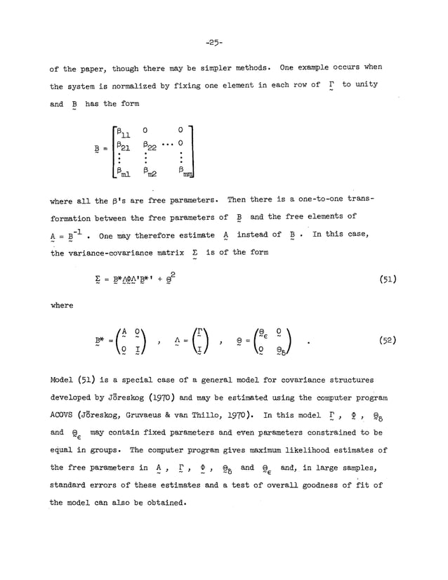 A General Method for Estimating a Linear Structural Equation System | PDF