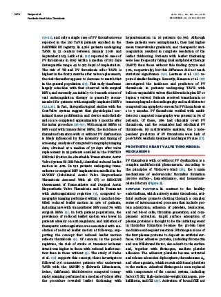 Prosthetic Heart Valve Thrombosis | PDF