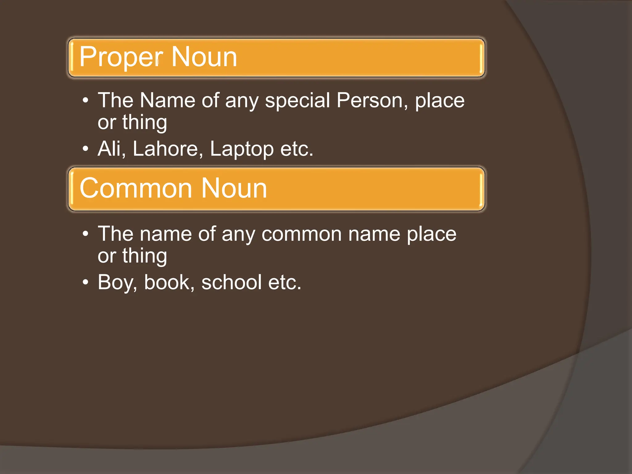 English presentation common noun proper noun | PPT