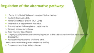 complement system activation and regulation and its types | PPT
