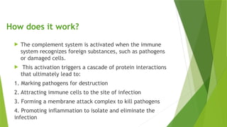 complement system activation and regulation and its types | PPT