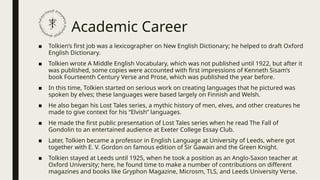 J.R.R. Tolkien's Life Power Point Presentation | PPTX