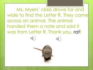 Student Digital Story- Letter R | PPTX