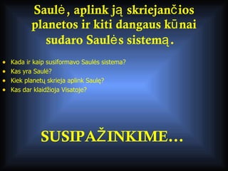 Saulės sistema | PPT