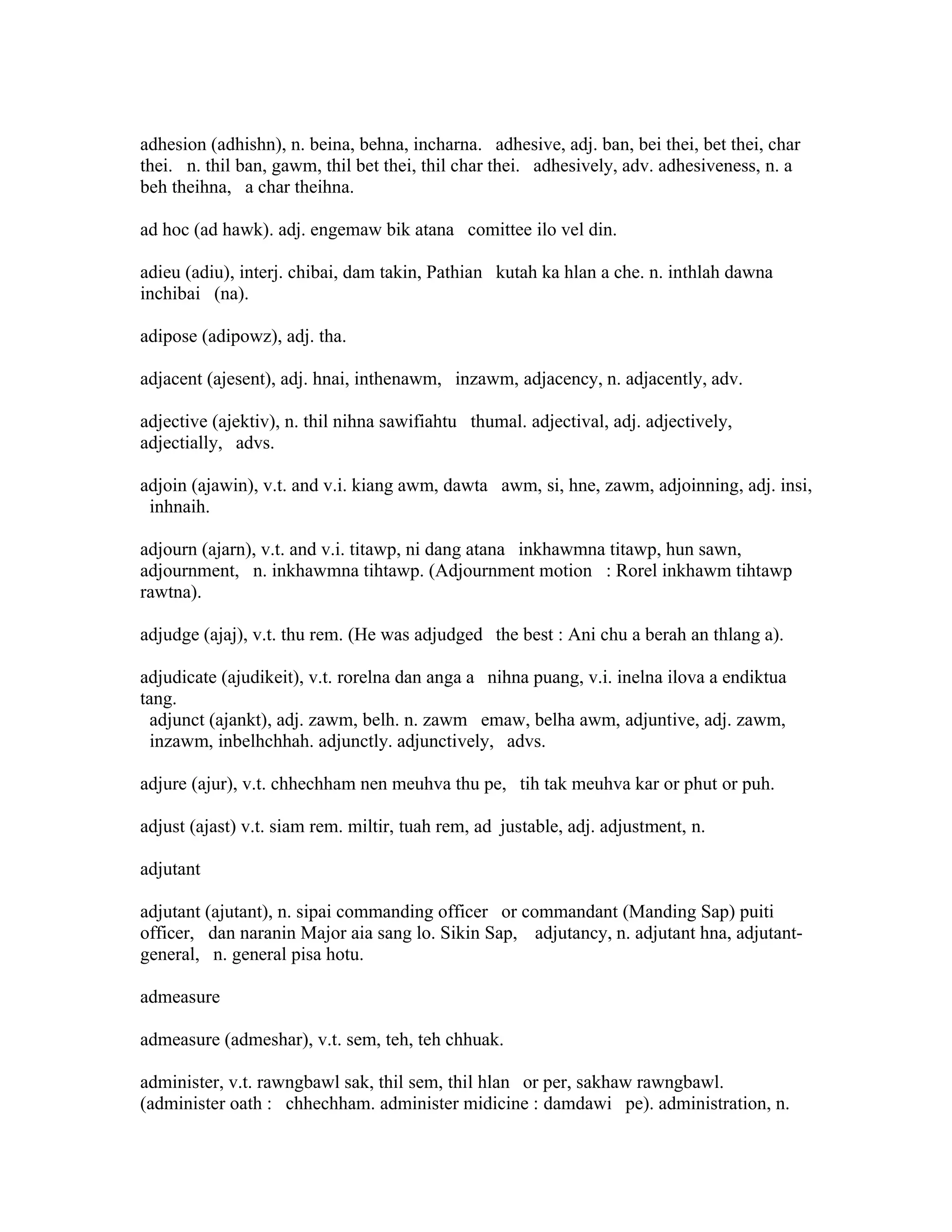 J.F.Laldailova dictionary | PDF