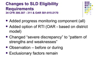 J Hanson et al LD and RTI presentation | PPT
