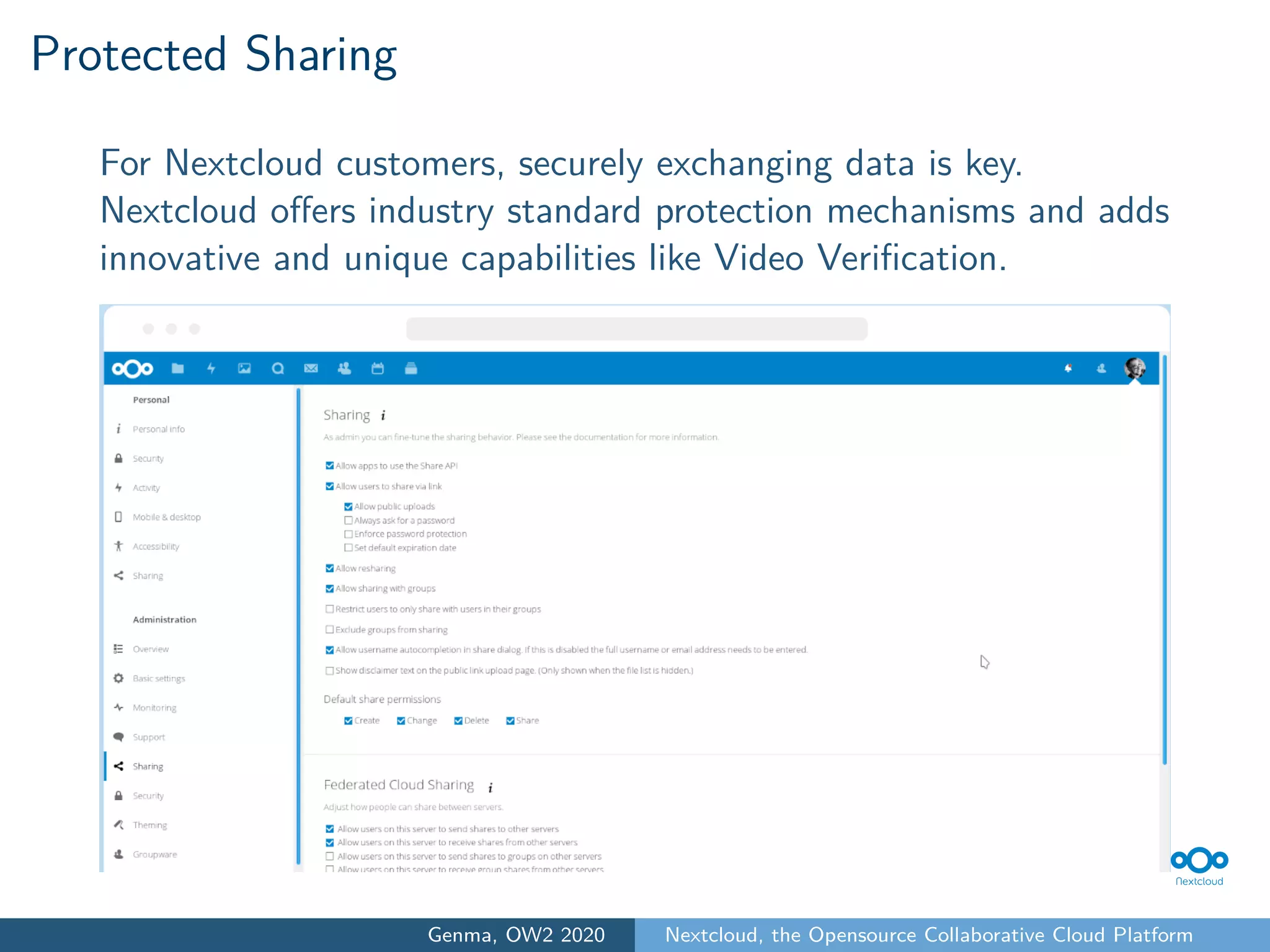 Nextcloud Open Source Collaborative Cloud Platform, OW2online, June2020 | PDF