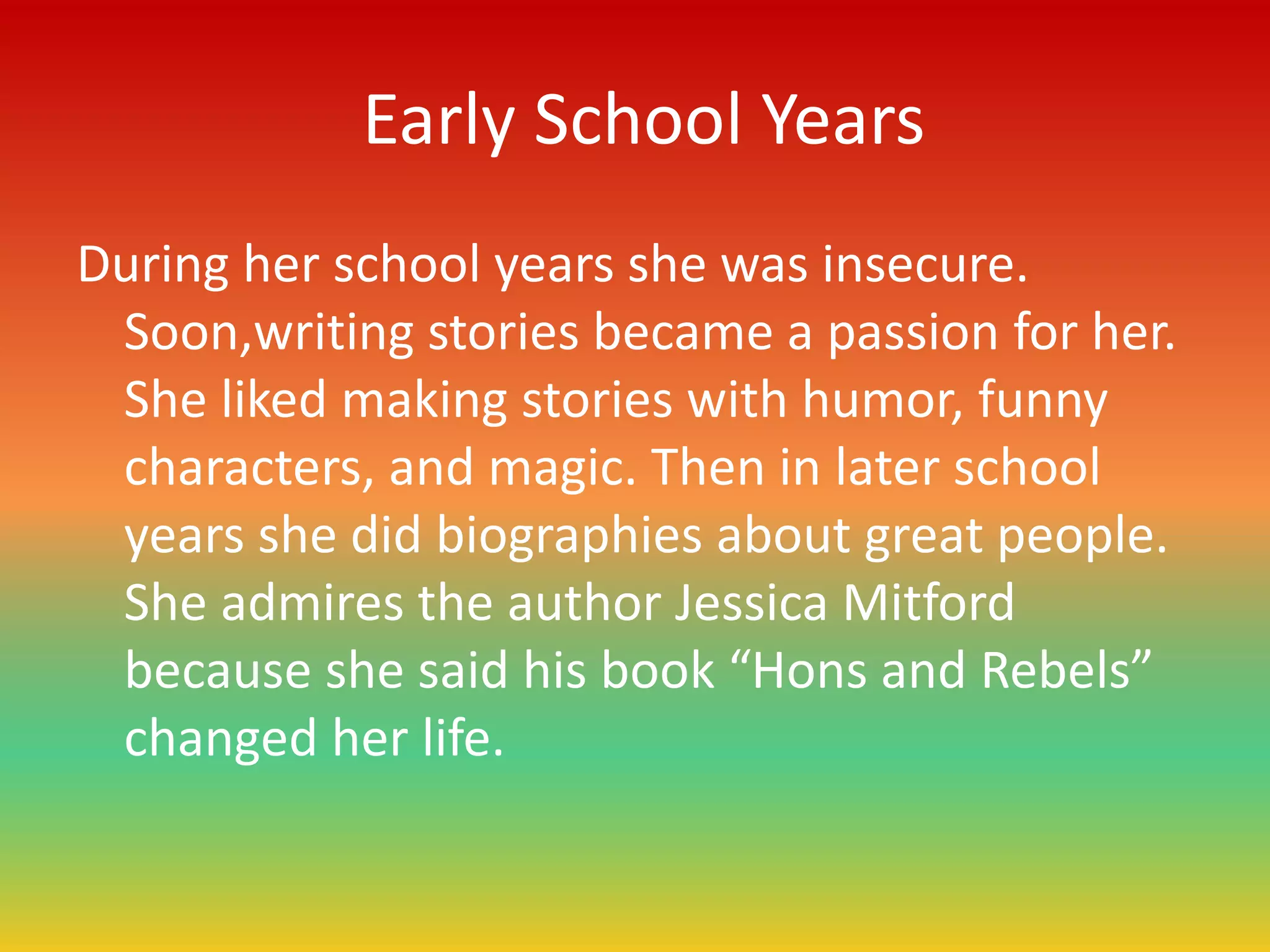 J.k rowling biography. | PPTX