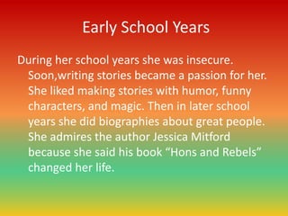 J.k rowling biography. | PPTX