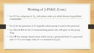 J-Pake Protocol | PPT