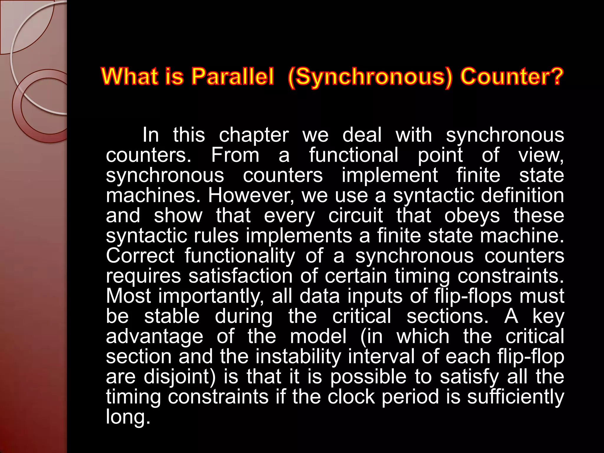 J. parallel (synchronous) counters | PPTX
