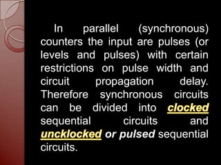 J. parallel (synchronous) counters | PPT