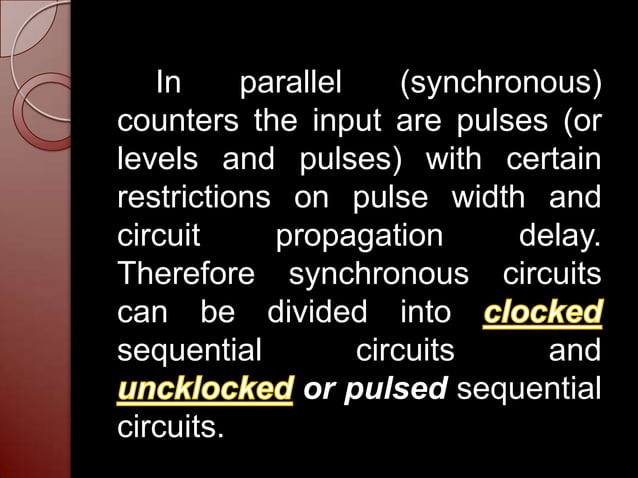 J. parallel (synchronous) counters | PPTX