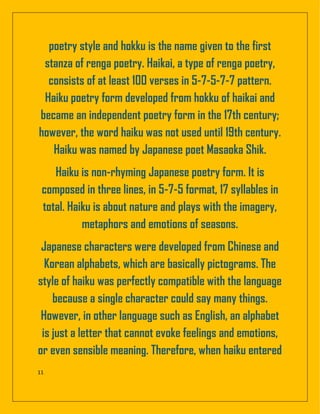 Japanese poetry | PDF