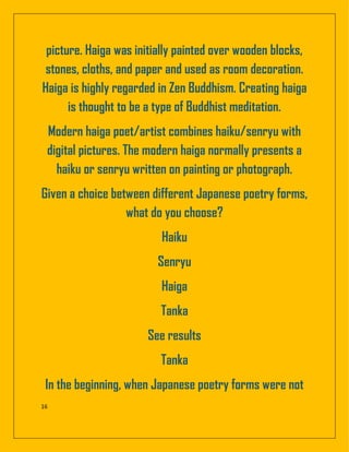 Japanese poetry | PDF