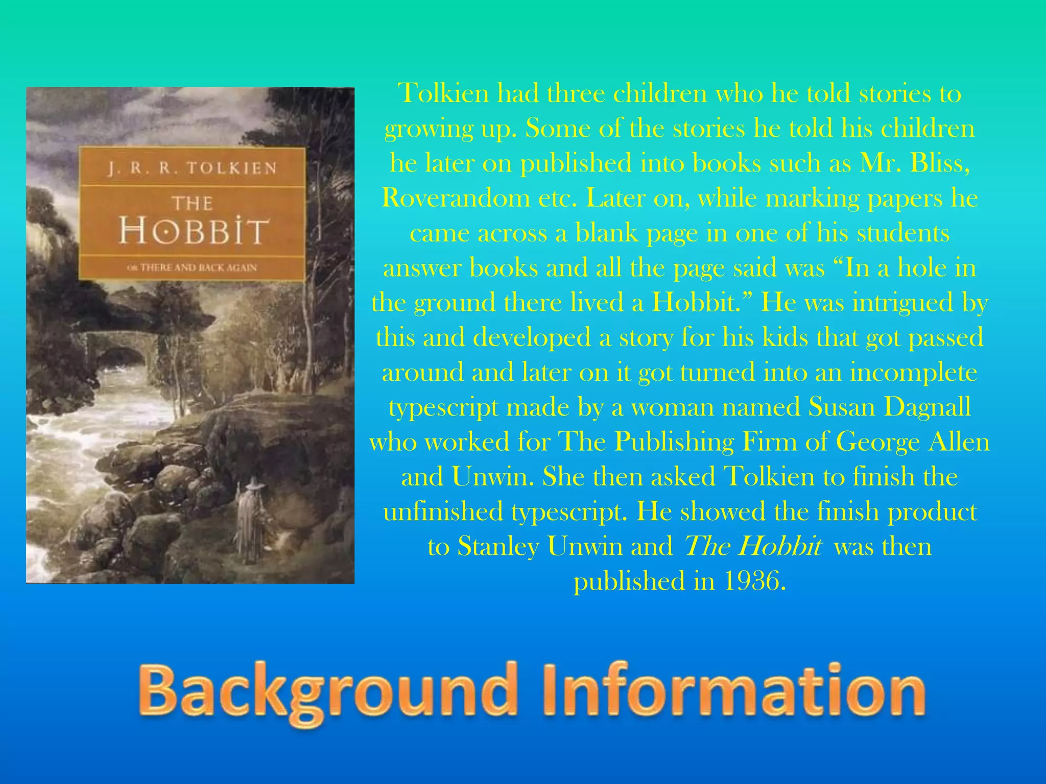 J R R Tolkien Power Point | PPTX
