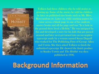 J R R Tolkien Power Point | PPTX