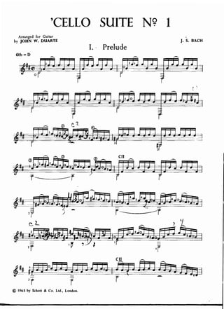 J.s. bach cello suite no. 1. | PDF | Classical Music | Music