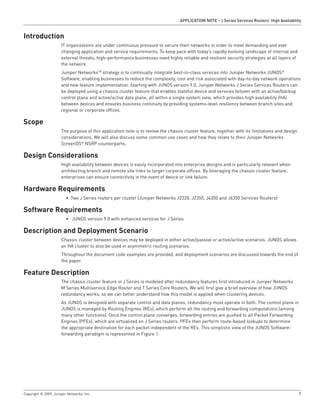 J series-chassis-cluster-setup | PDF