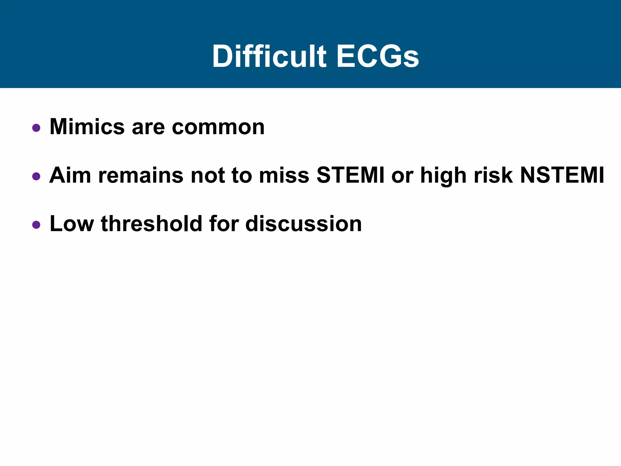 ECG interpretation: NSTEMI | PPTX
