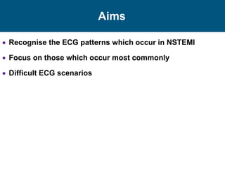 ECG interpretation: NSTEMI | PPTX