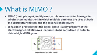 Applicability of MIMO in satellite communication by Ekansh Agarwal | PPTX
