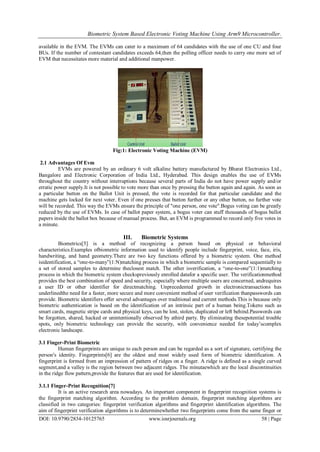Biometric System Based Electronic Voting Machine Using Arm9 ...