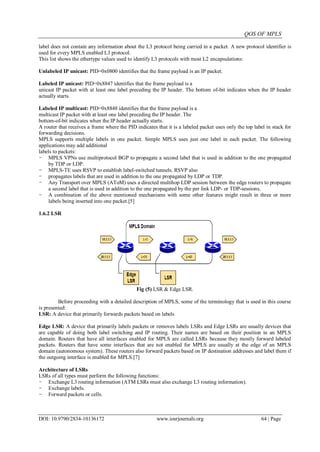 QOS of MPLS | PDF