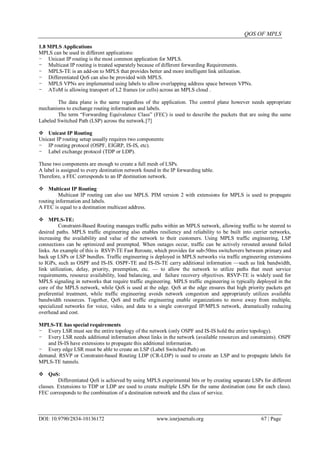 QOS of MPLS | PDF