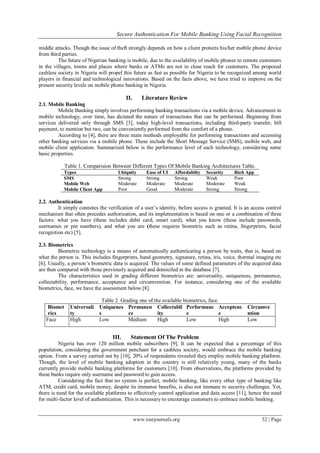 Secure Authentication for Mobile Banking Using Facial Recognition | PDF