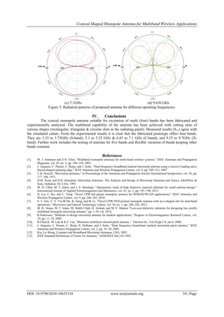 Conical Shaped Monopole Antenna for Multiband Wireless Applications | PDF