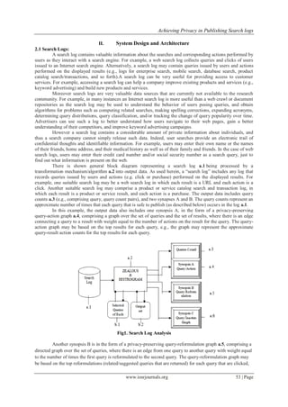 Achieving Privacy in Publishing Search logs | PDF