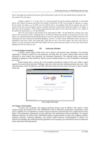 Achieving Privacy in Publishing Search logs | PDF