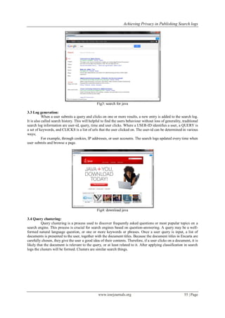 Achieving Privacy in Publishing Search logs | PDF