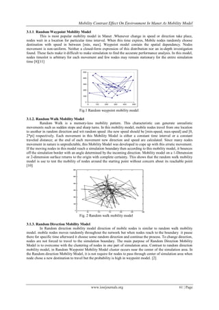 Mobility Contrast Effect on Environment in Manet as Mobility Model | PDF