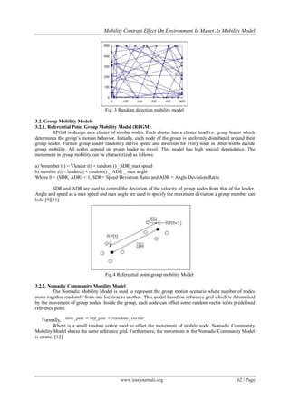 Mobility Contrast Effect on Environment in Manet as Mobility Model | PDF