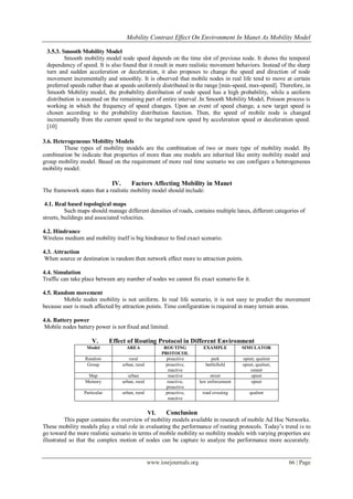 Mobility Contrast Effect on Environment in Manet as Mobility Model | PDF