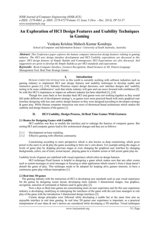 An Exploration of HCI Design Features and Usability Techniques in ...