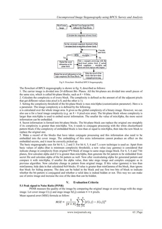 Uncompressed Image Steganography using BPCS: Survey and Analysis | PDF