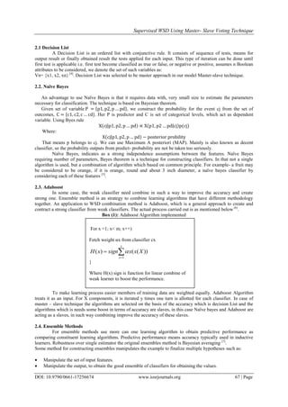Supervised WSD Using Master- Slave Voting Technique | PDF