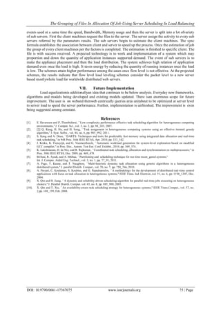 The Grouping of Files in Allocation of Job Using Server Scheduling In Load Balancing | PDF ...