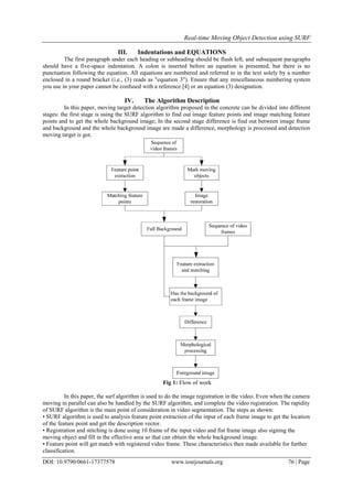 Real-time Moving Object Detection using SURF | PDF