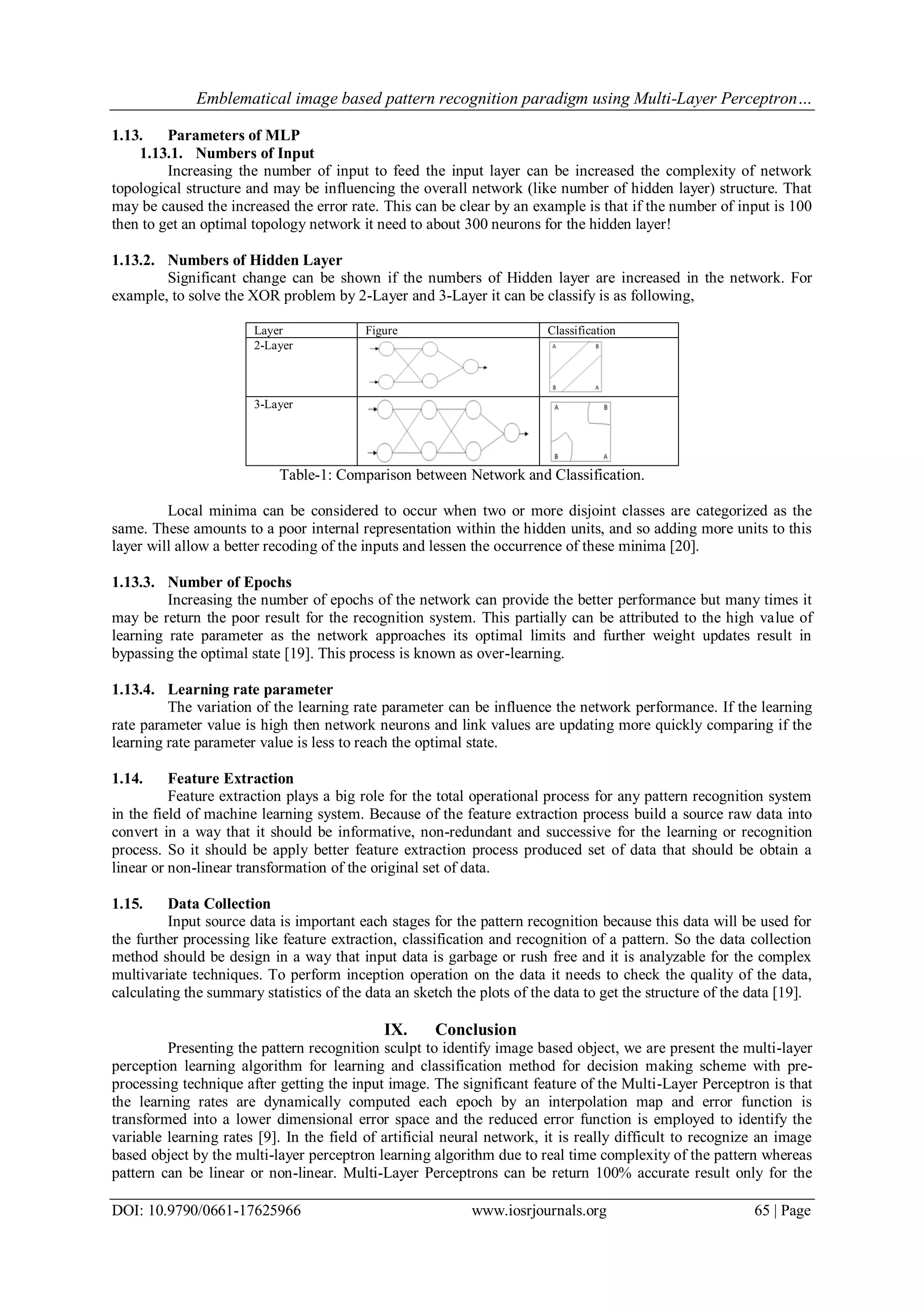 Emblematical Image Based Pattern Recognition Paradigm Using Multi Layer Perceptron Neural