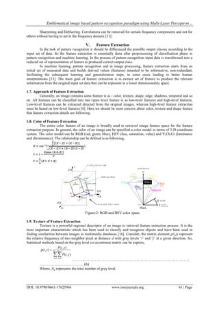 Emblematical image based pattern recognition paradigm using Multi-Layer Perceptron Neural ...