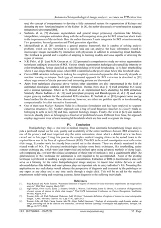 Automated histopathological image analysis: a review on ROI extraction | PDF