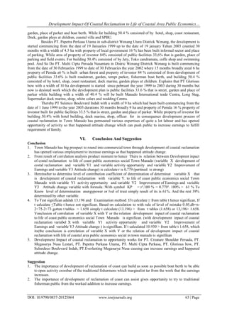Development Impact of Coastal Reclamation to Life of Coastal Area ...