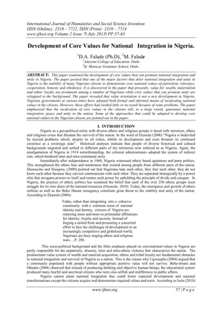 International Journal of Humanities and Social Science Invention ...