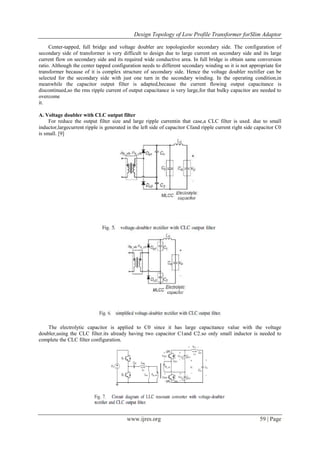 Design Topology of Low Profile Transformer forSlim Adaptor | PDF
