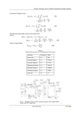 Design Topology of Low Profile Transformer forSlim Adaptor | PDF
